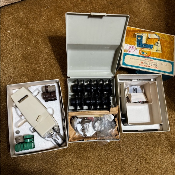 Other | Vintage Sewing Machine Accessories Set With Case | Poshmark